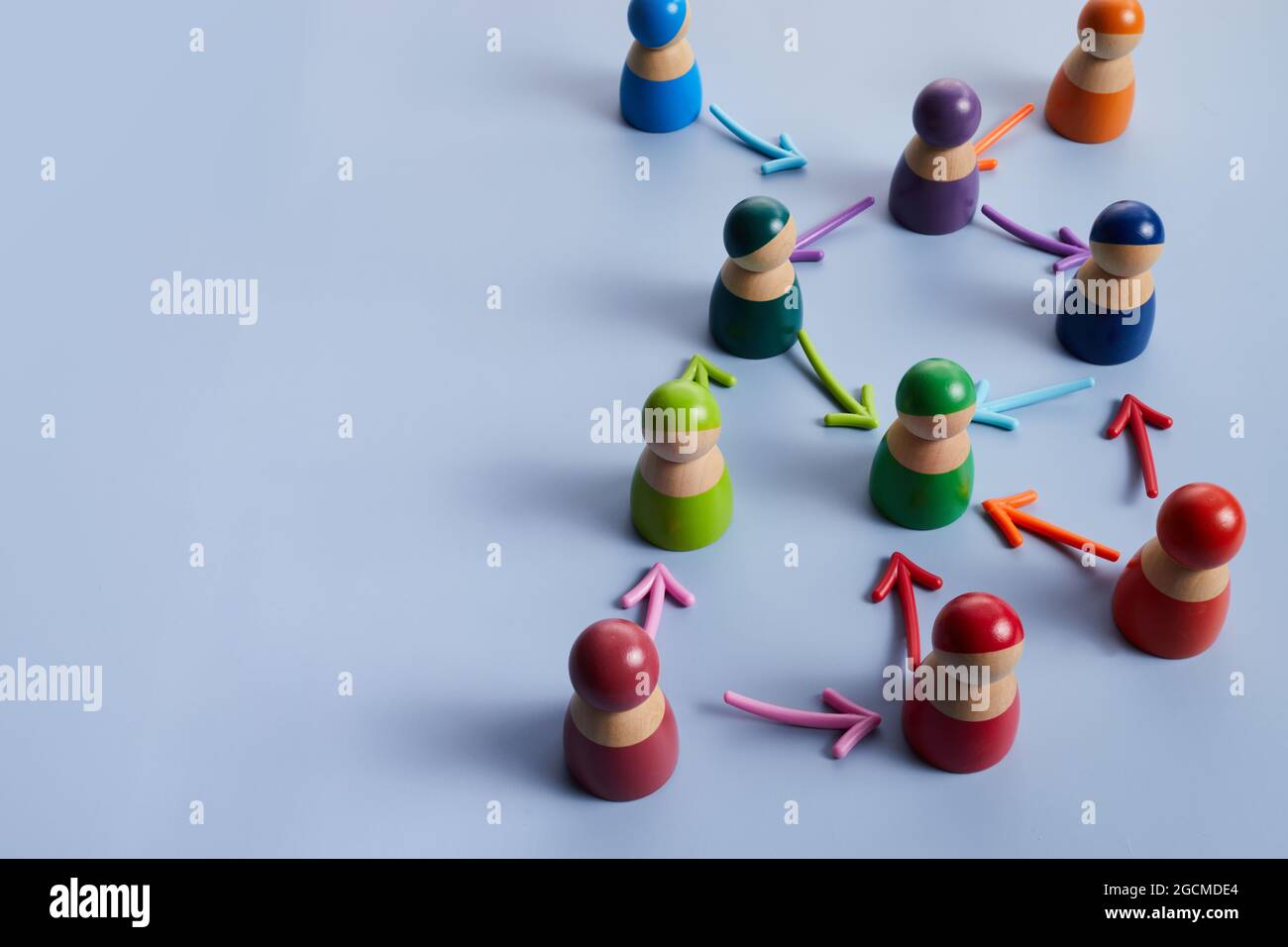 Communication between people. Cooperation and interaction between ...