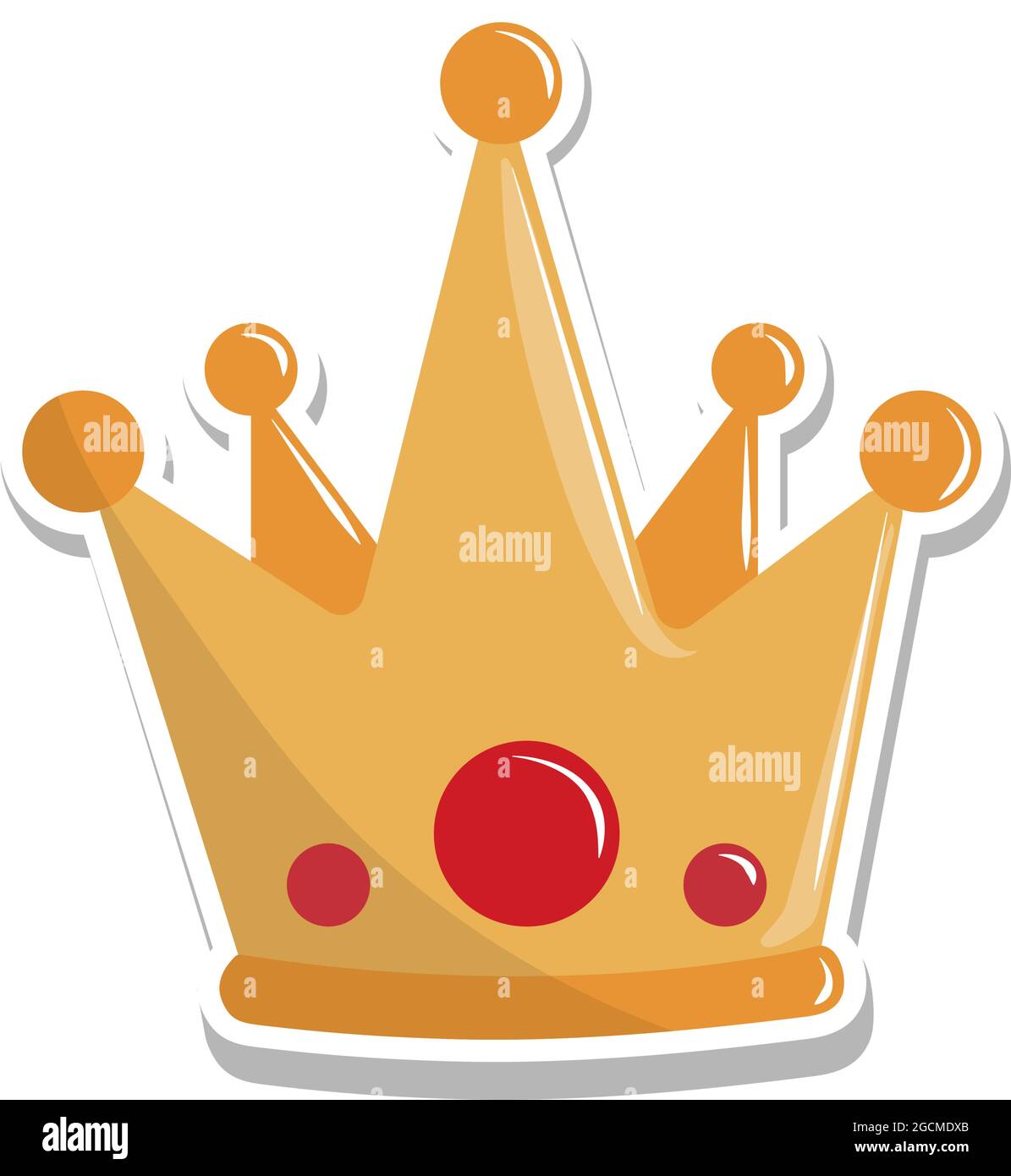 gold crown sticker Stock Vector Image & Art - Alamy