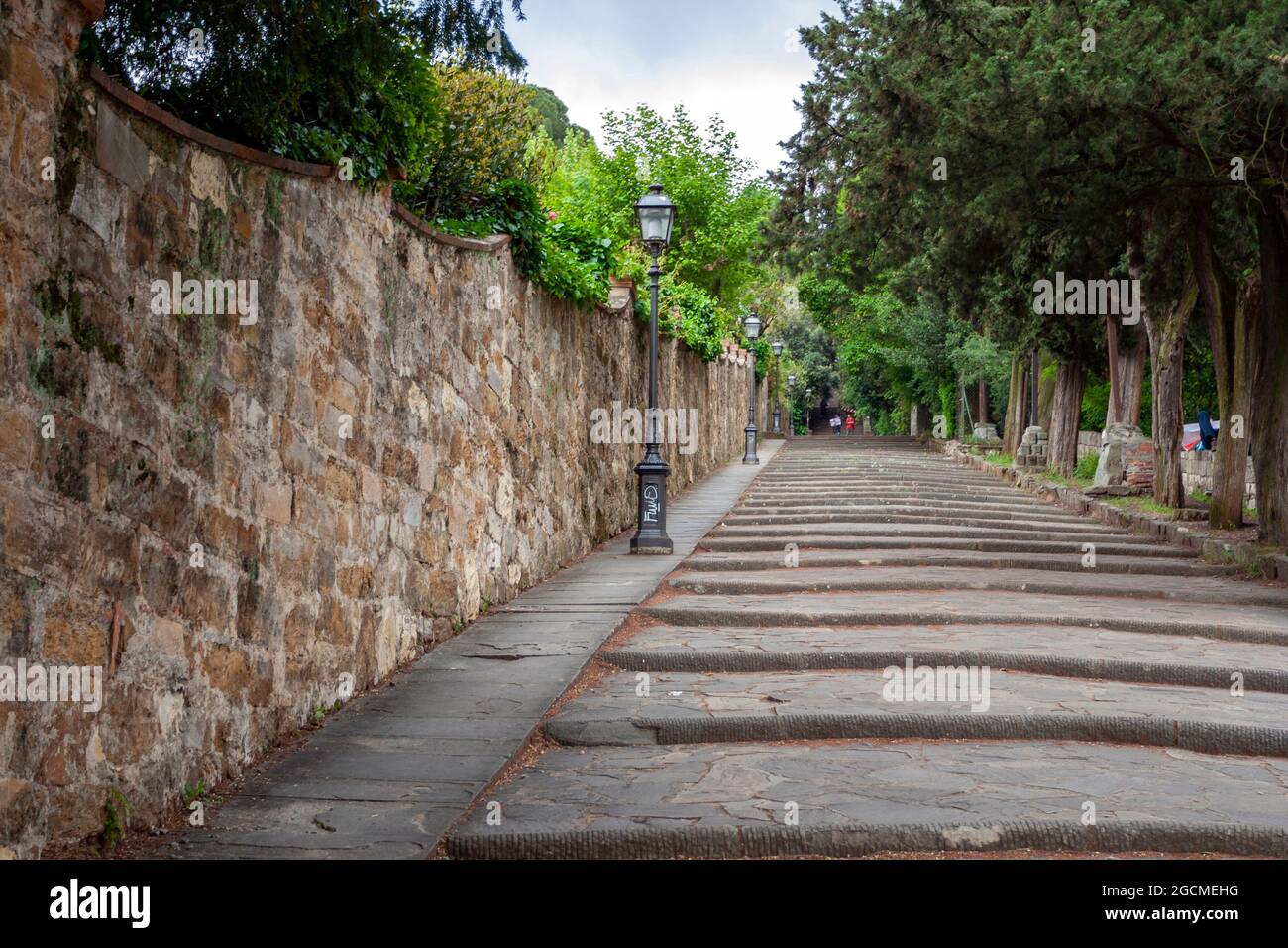 Steps to the Piazzale Michelangelo in Florence, Italy Stock Photo - Alamy