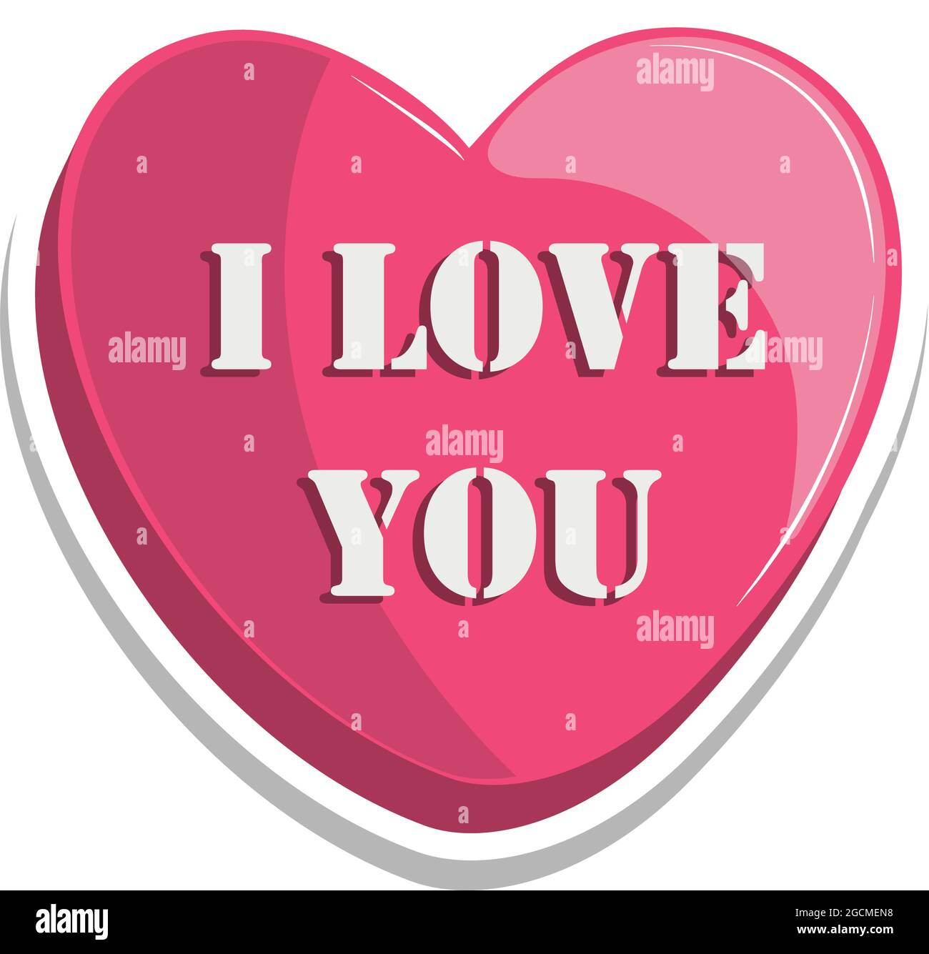 i love you sticker Stock Vector Image & Art - Alamy