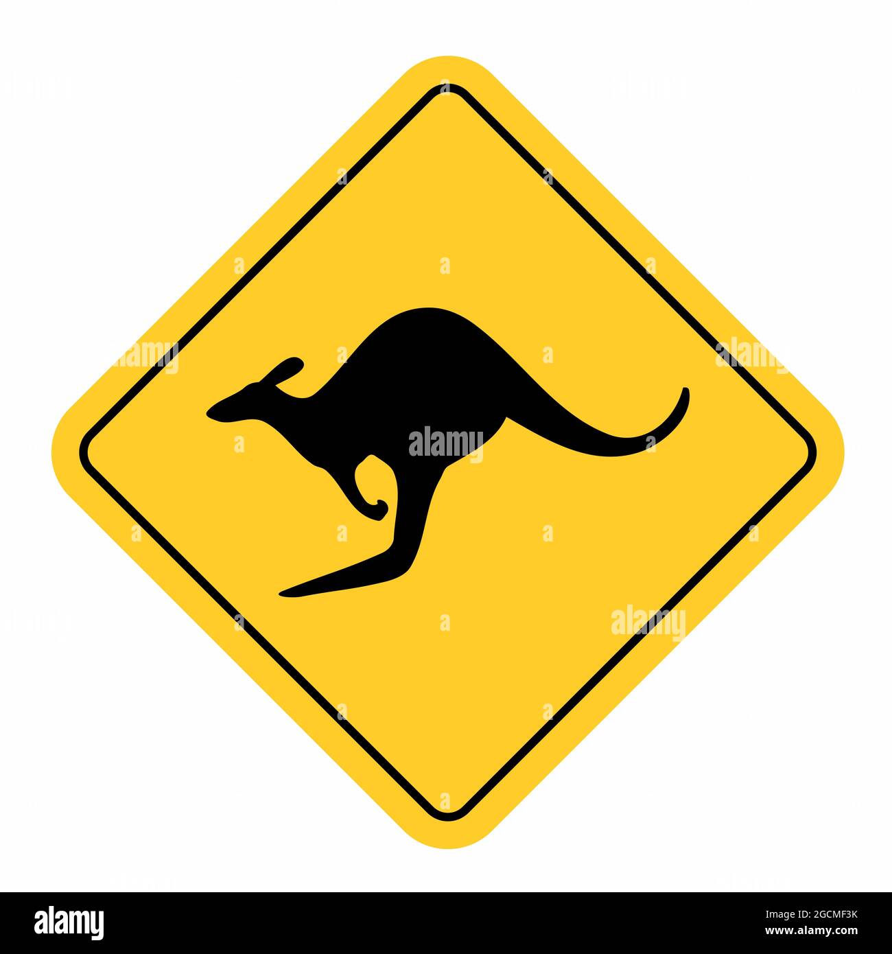 Kangaroo sign outback Stock Vector Images - Alamy