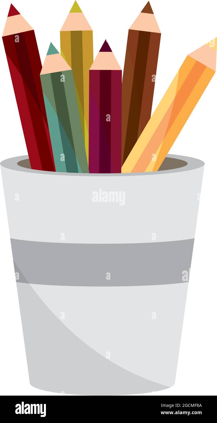 Pencil drawing cup objects Stock Vector Images - Alamy
