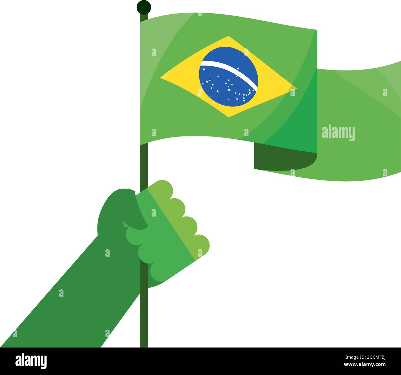 Brasilian flag Stock Vector Images - Alamy