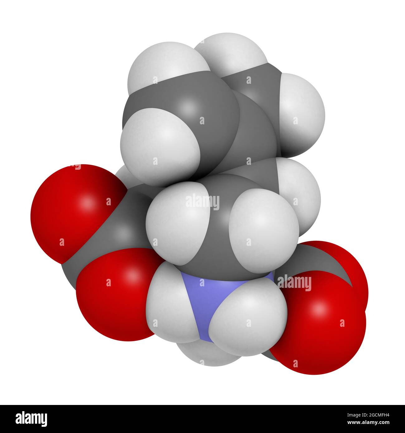 Kainic acid molecule. Direct agonist of the glutamic kainate re Stock ...