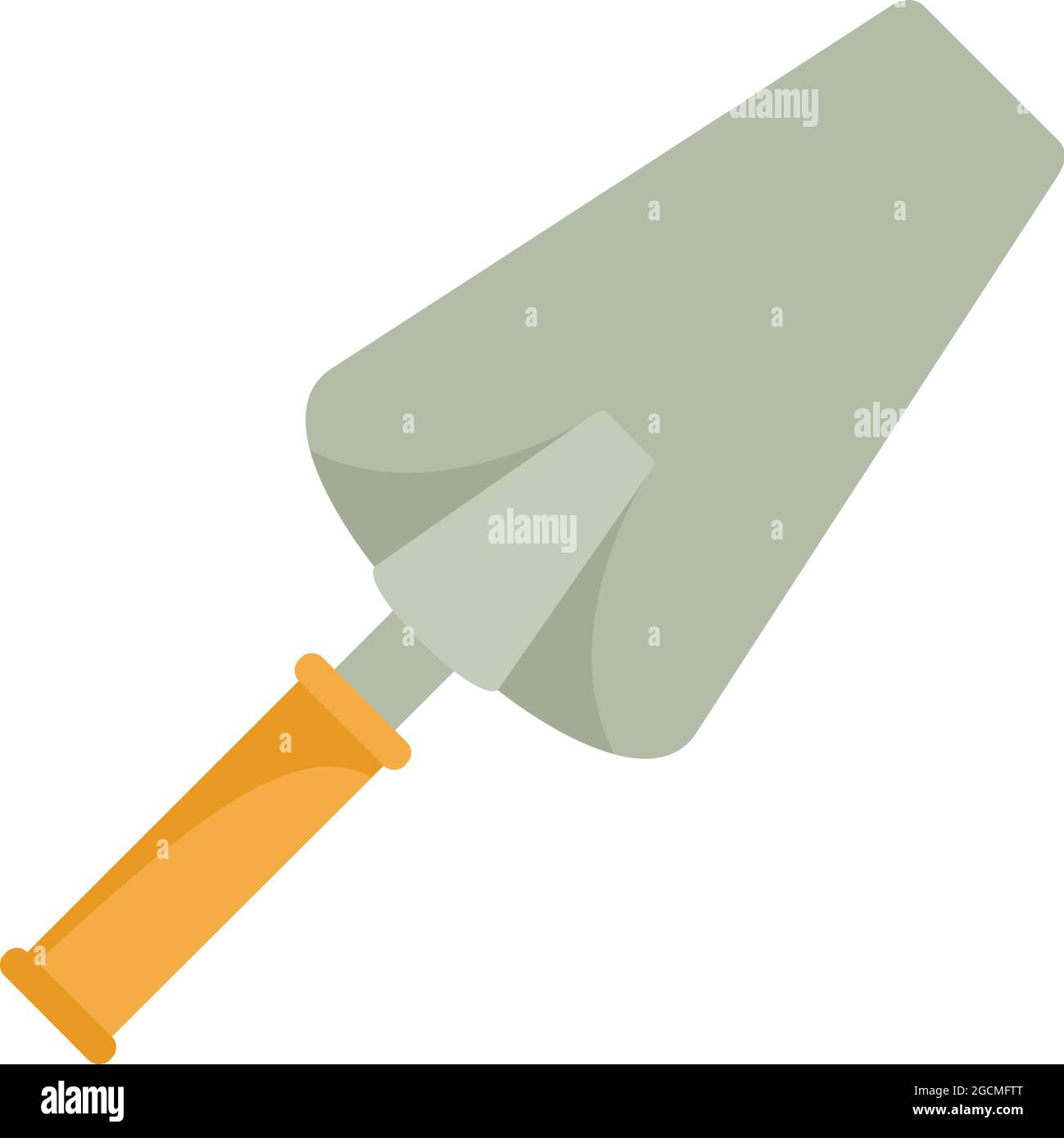 Cement trowel icon. Flat illustration of cement trowel vector icon ...