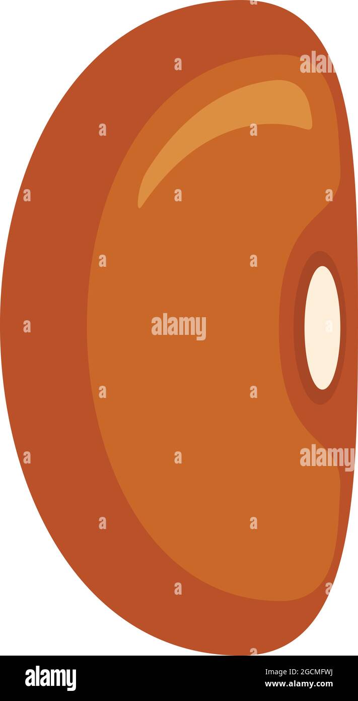 Haricot kidney bean icon. Flat illustration of haricot kidney bean ...