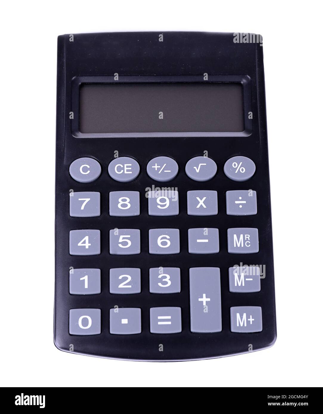 Digital calculator isolated on white Stock Photo - Alamy