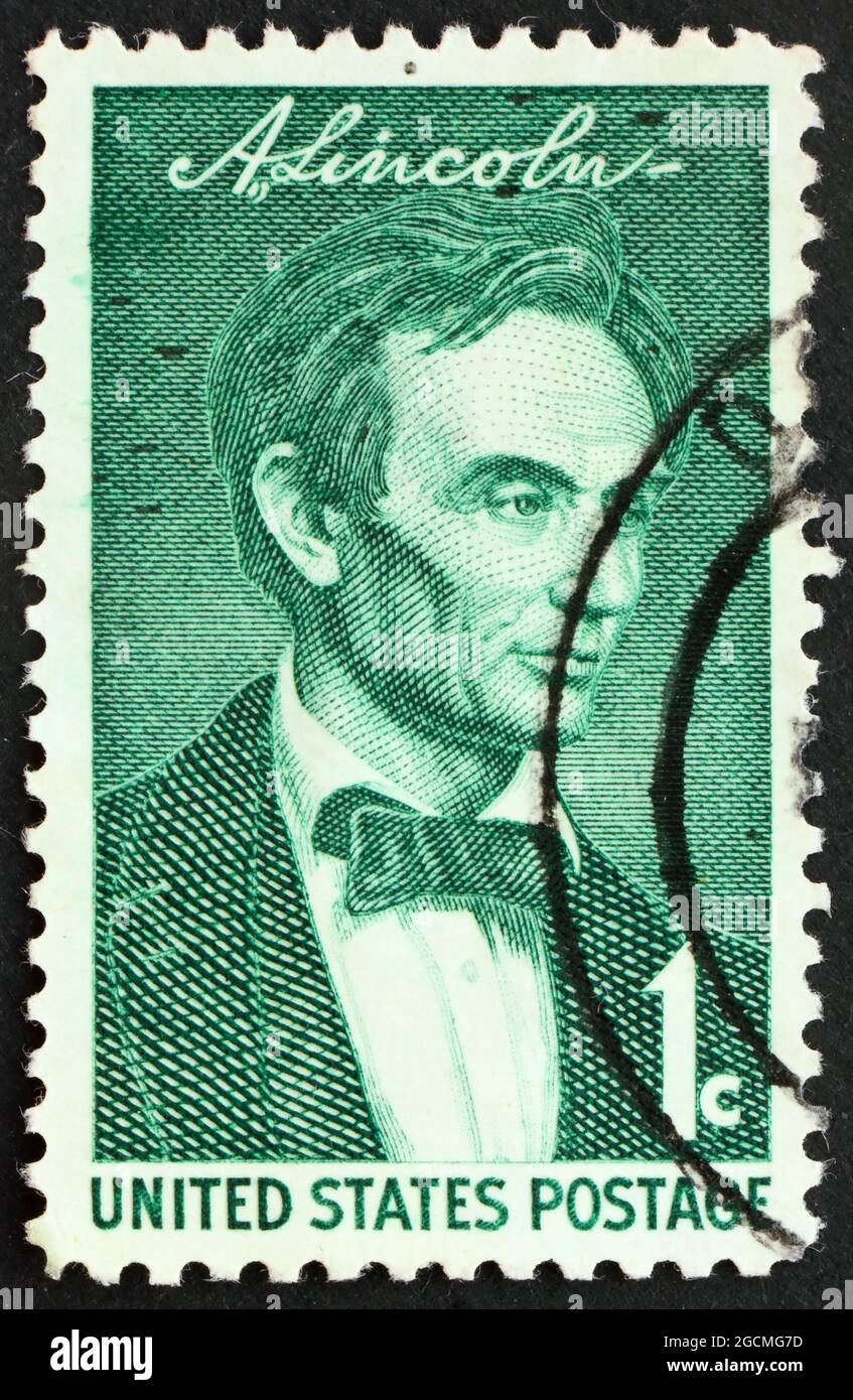 UNITED STATES OF AMERICA - CIRCA 1958: a stamp printed in the United ...