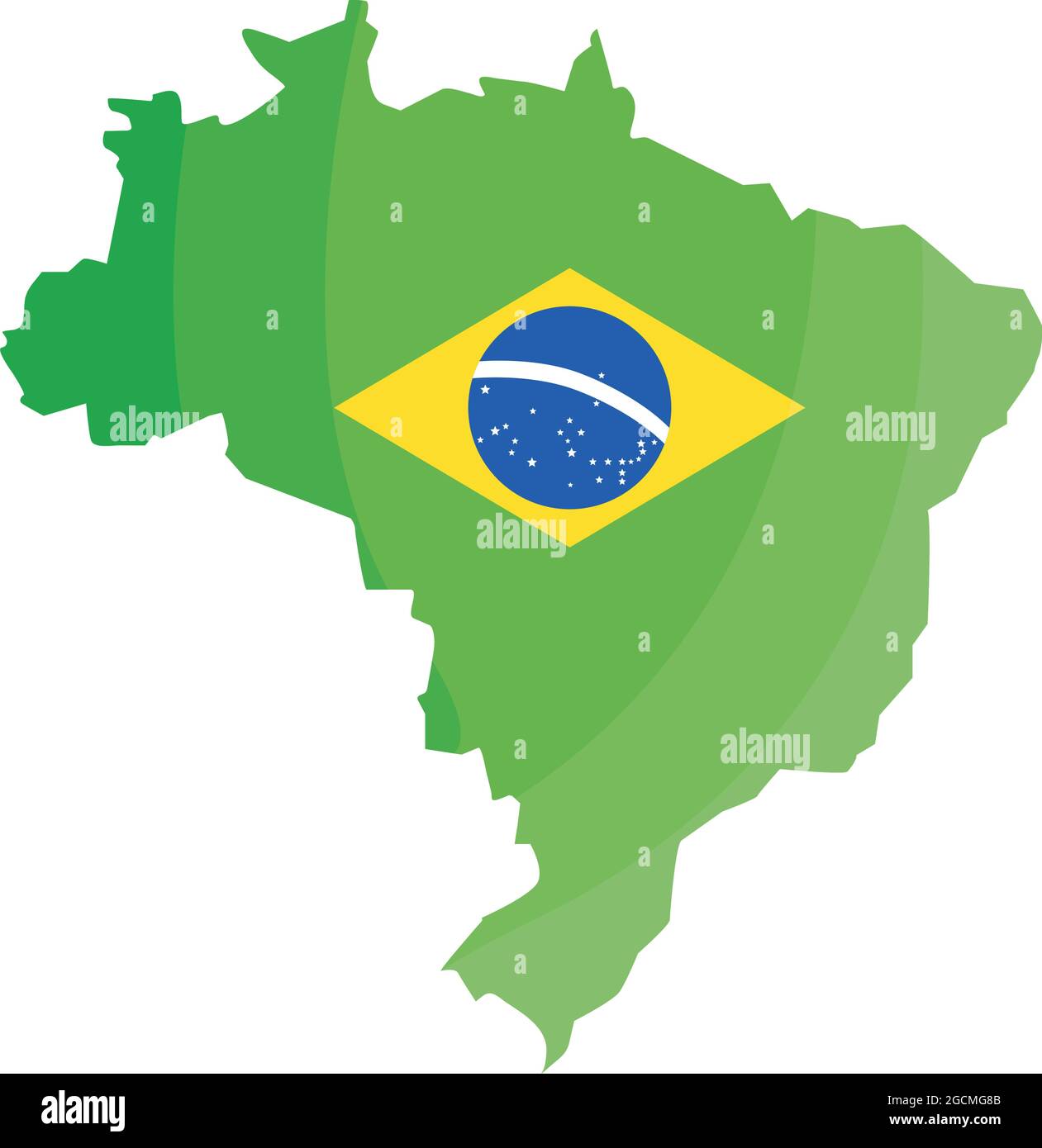 brazil map and flag Stock Vector Image & Art - Alamy