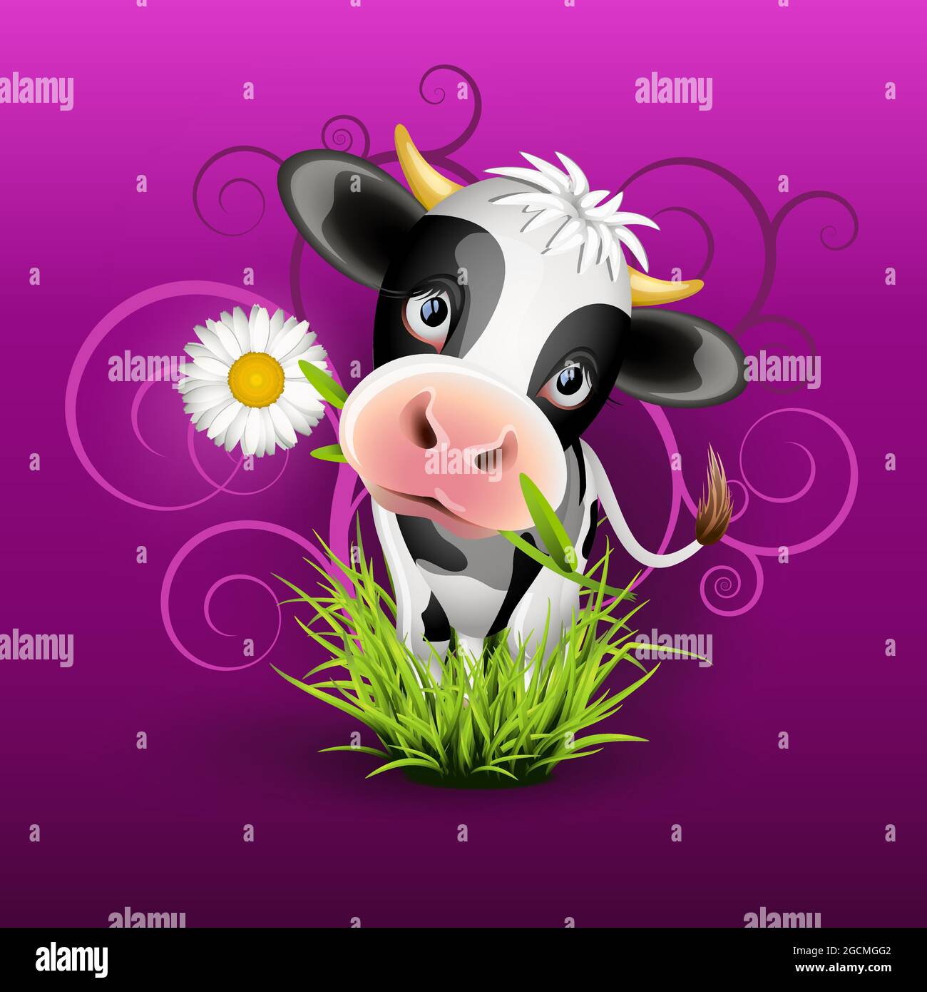 Holstein cow Stock Vector Images - Alamy
