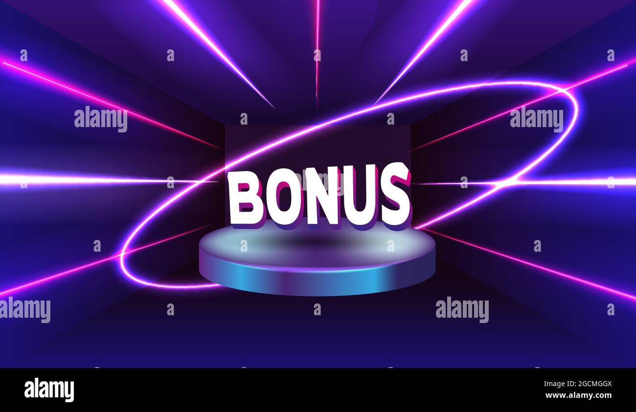 Web banner Bonus sign letters 3d isolated design elements Stock Vector ...