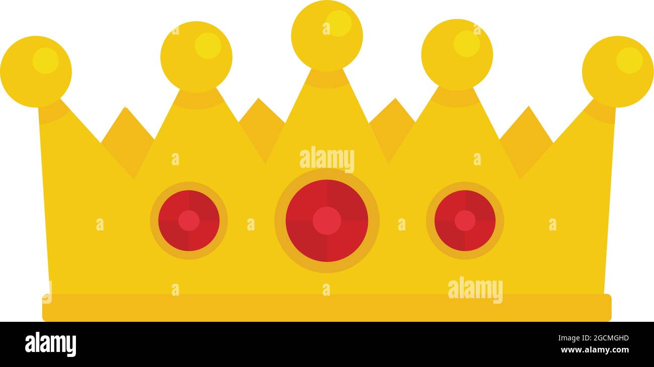 Excellence crown icon. Flat illustration of excellence crown vector ...