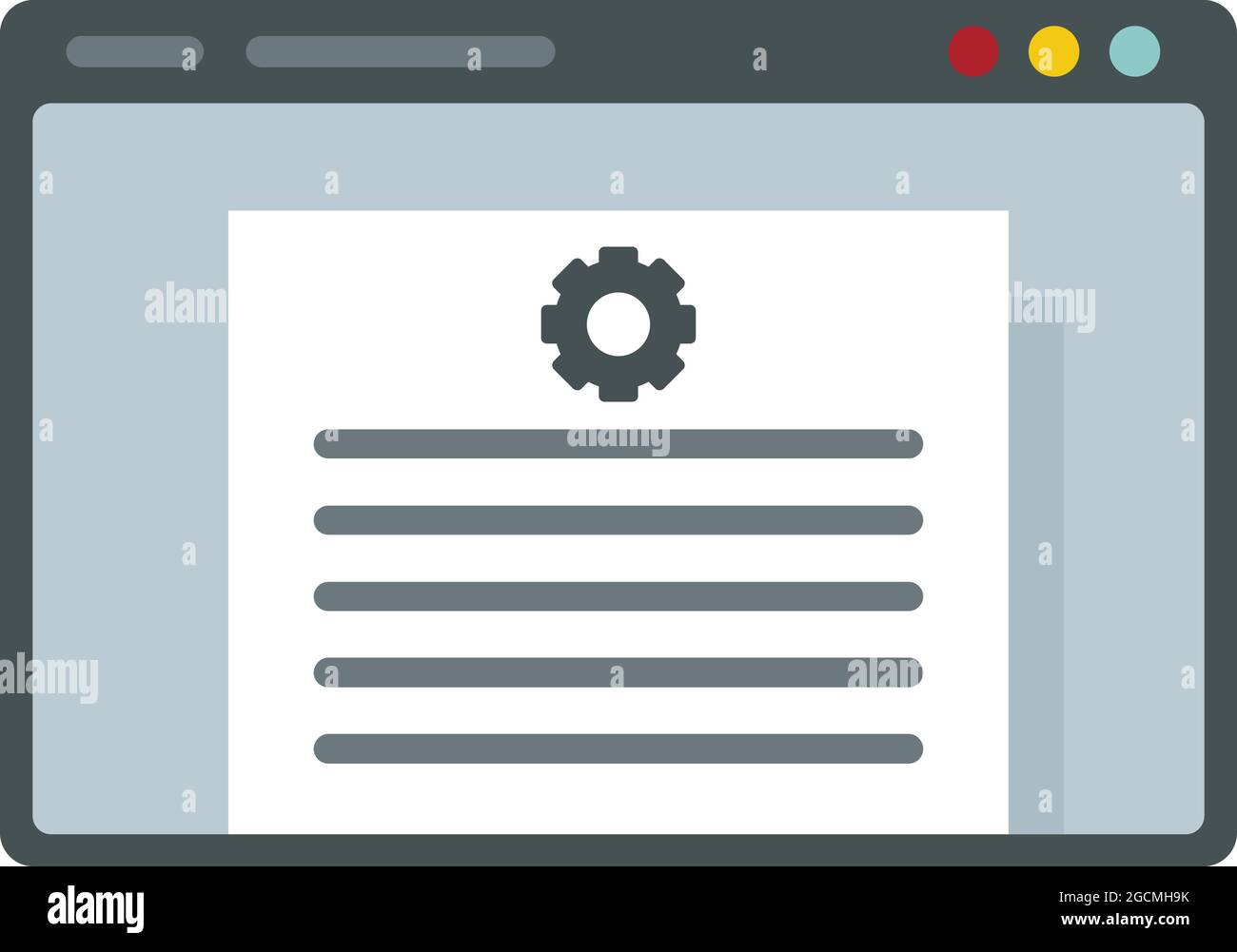 Web page innovation icon. Flat illustration of web page innovation ...