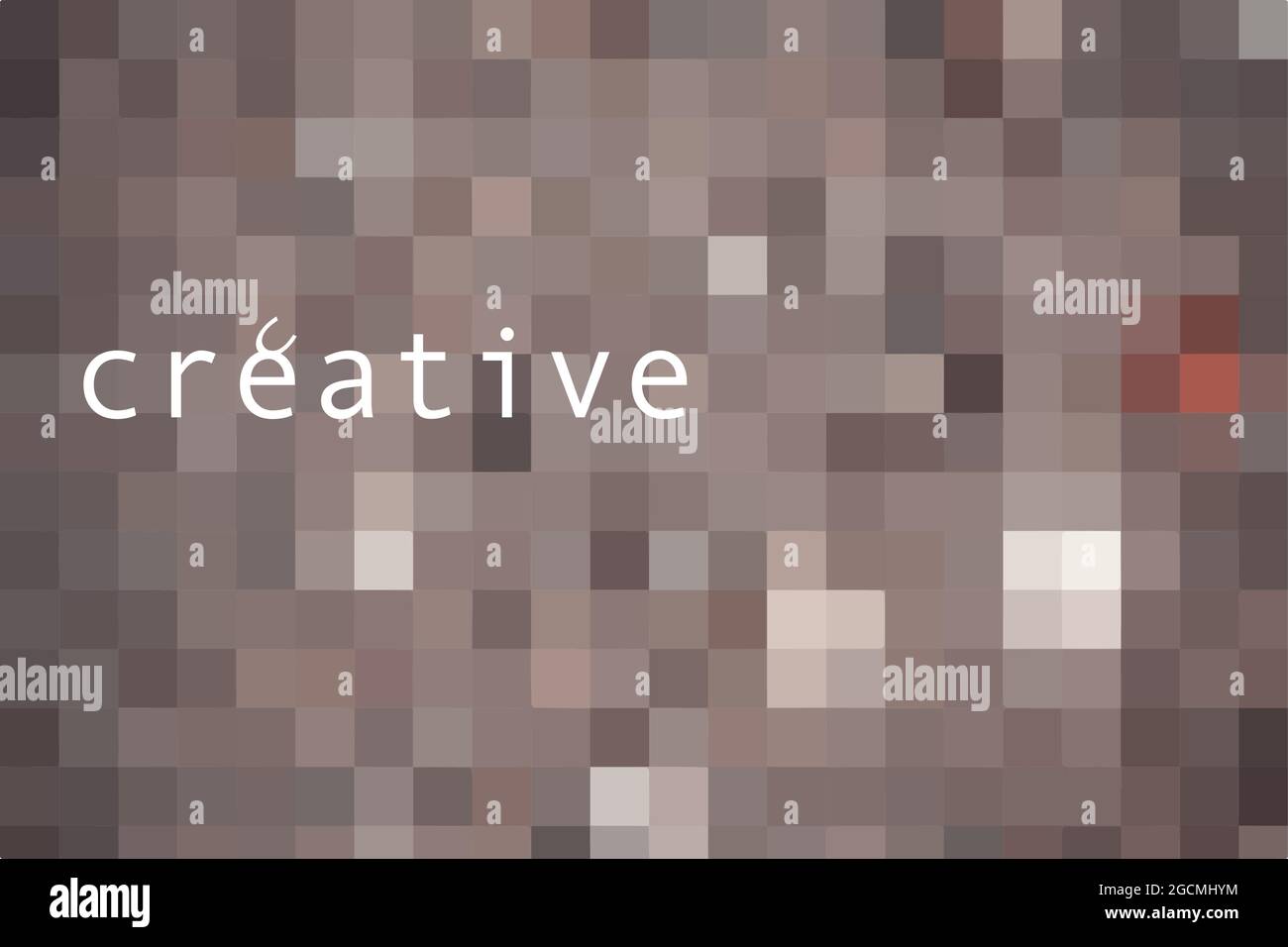 Abstract pixel brown background. Vector geometric texture of squares ...