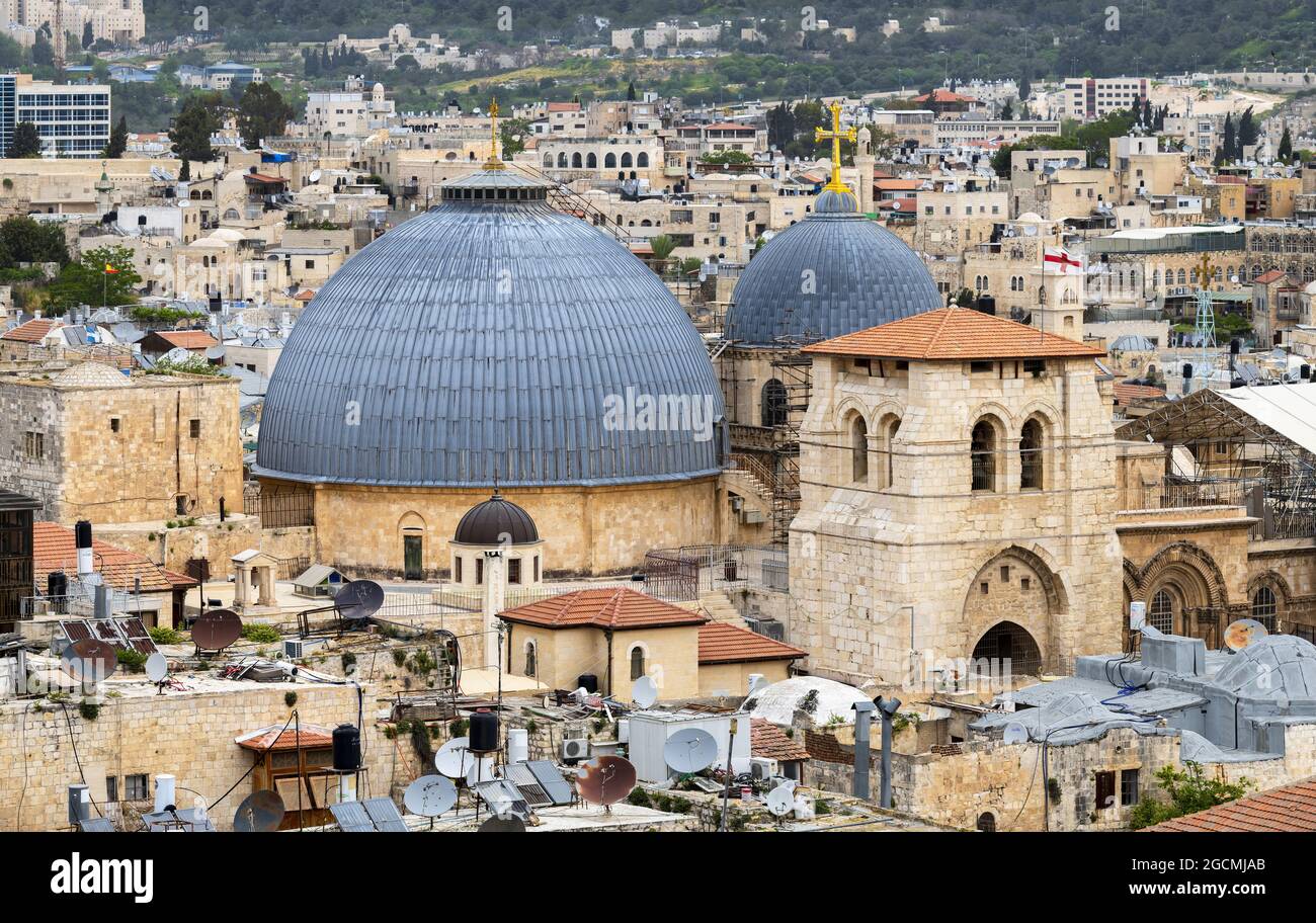 Church of the Holy Sepulchre in Jerusalem Old City Stock Photo - Alamy