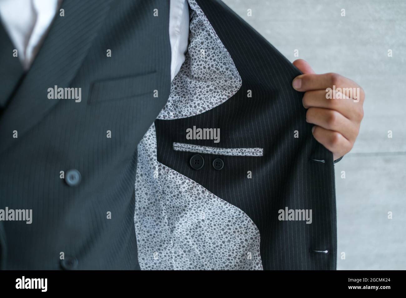 Inner pocket of man's suit with hand. High quality photo Stock Photo ...