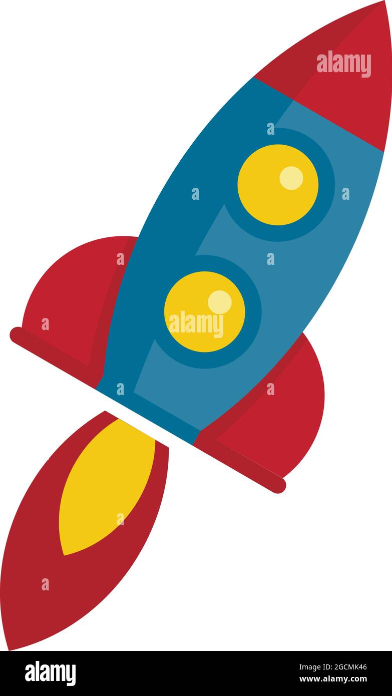 Power rocket innovation icon. Flat illustration of power rocket ...