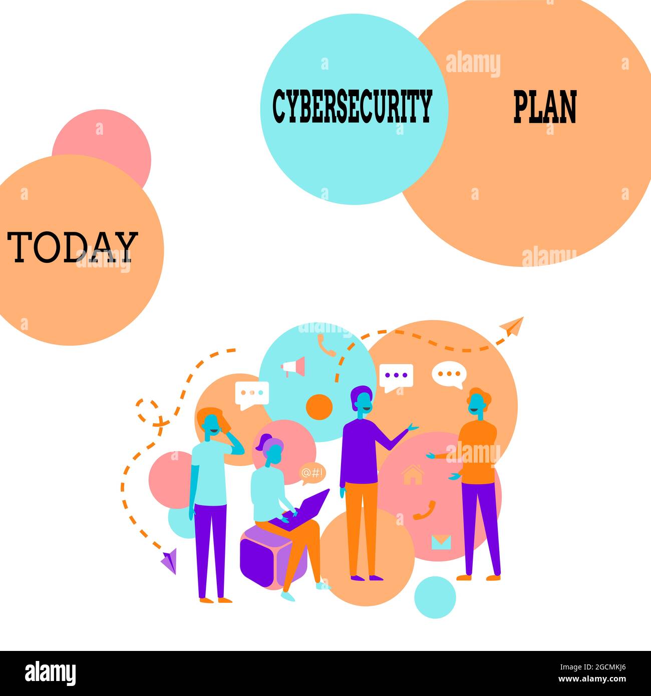 Sign displaying Cybersecurity Plan. Concept meaning Techniques of ...