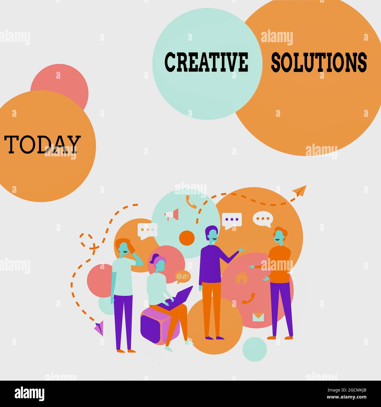 Sign displaying Creative Solutions. Business showcase mental process of ...
