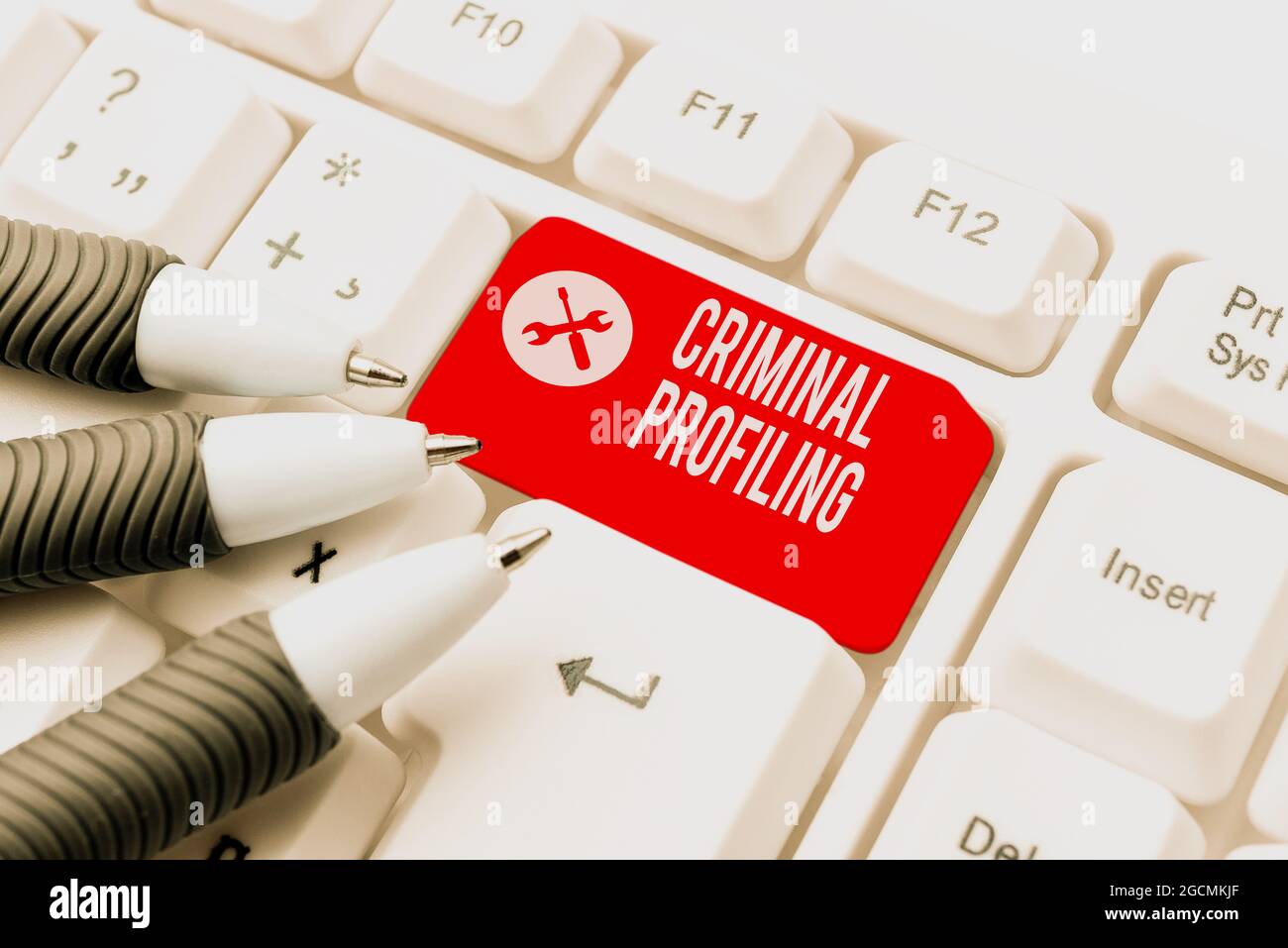 Writing displaying text Criminal Profiling. Concept meaning Develop ...