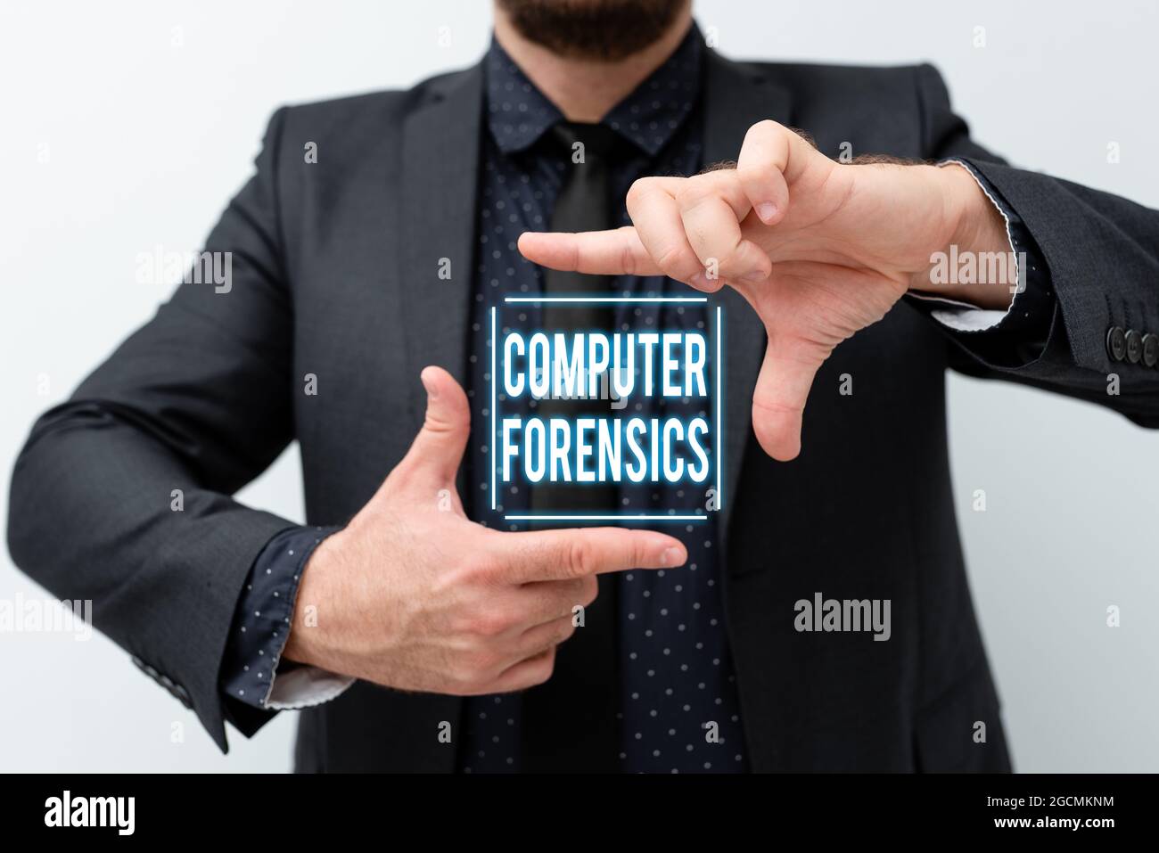 Conceptual caption Computer Forensics. Internet Concept the ...