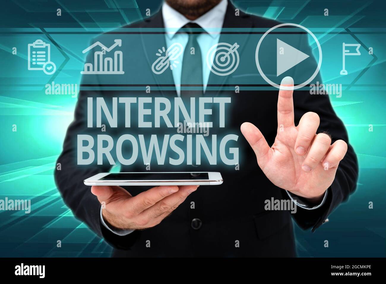 Conceptual caption Internet Browsing. Word Written on Act of looking ...