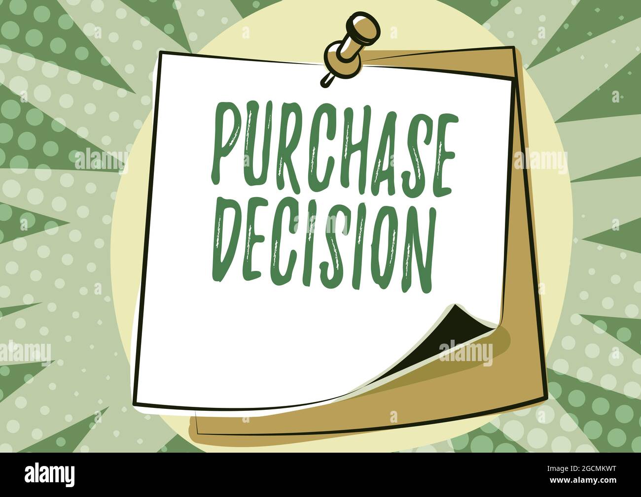 Hand writing sign Purchase Decision. Business concept process that ...