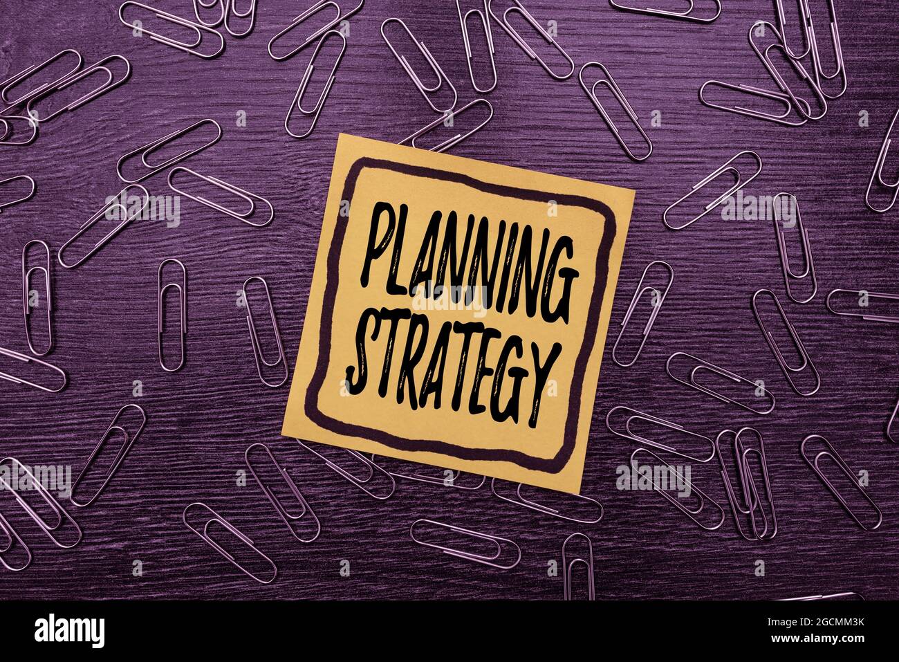Sign displaying Planning Strategy. Conceptual photo systematic process ...