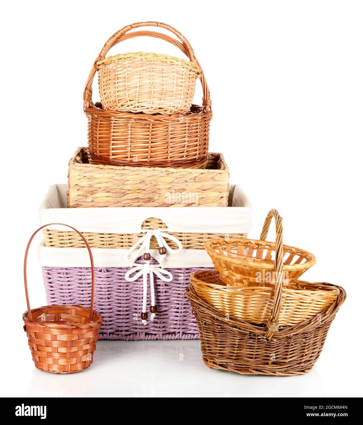 Pile of weaved baskets hi-res stock photography and images - Alamy