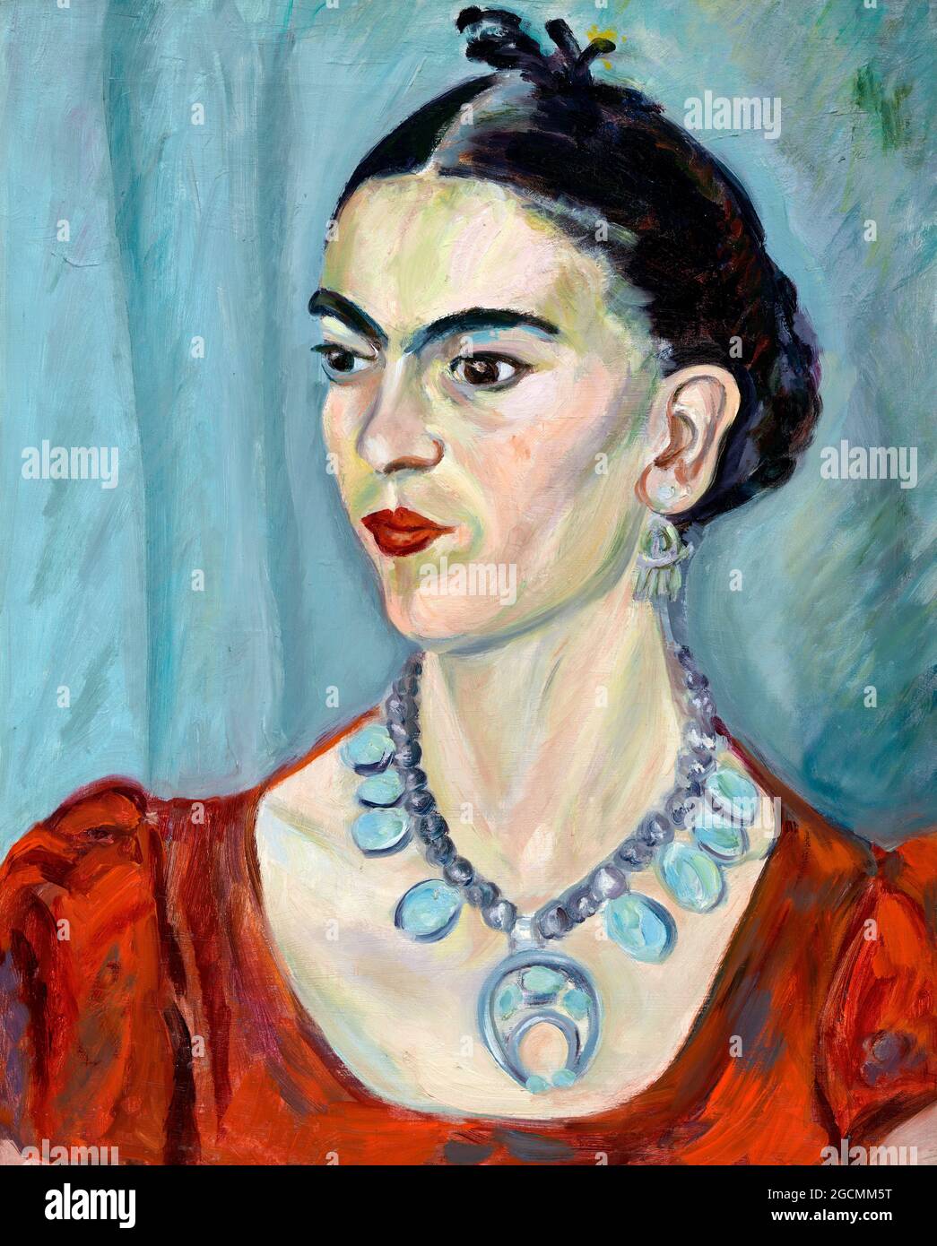 Frida Kahlo. Portrait of the Mexican artist, Frida Kahlo de Rivera ...