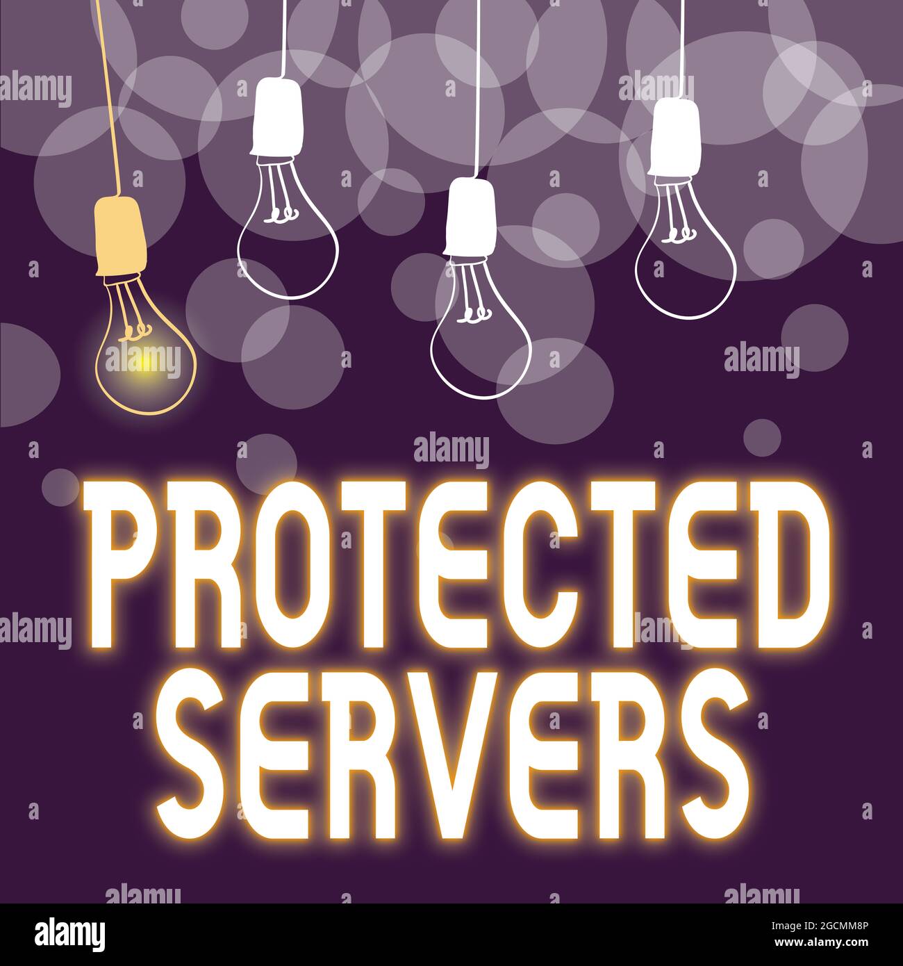 Inspiration showing sign Protected Servers. Business showcase ...