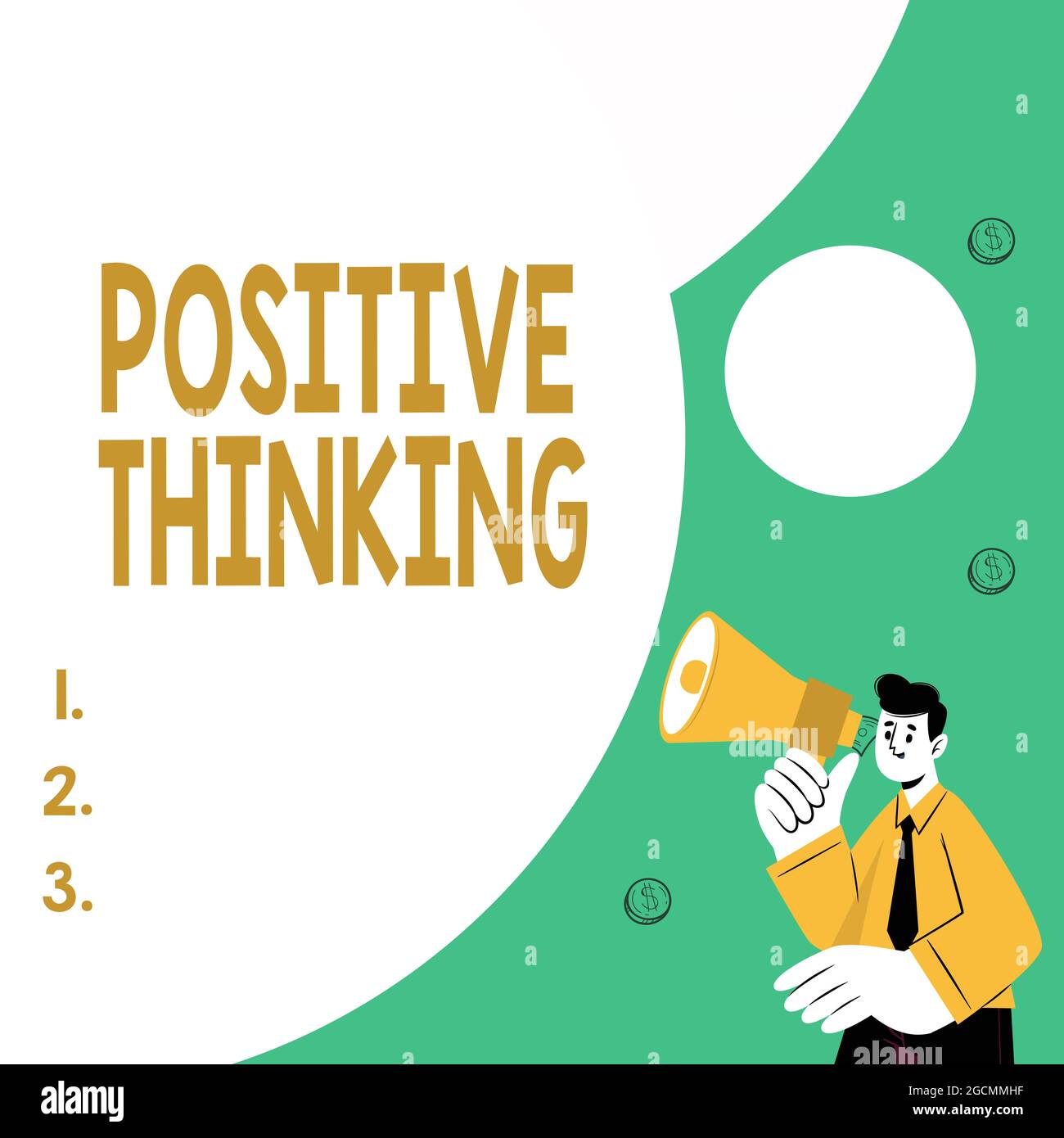 Conceptual display Positive Thinking. Internet Concept mental attitude ...