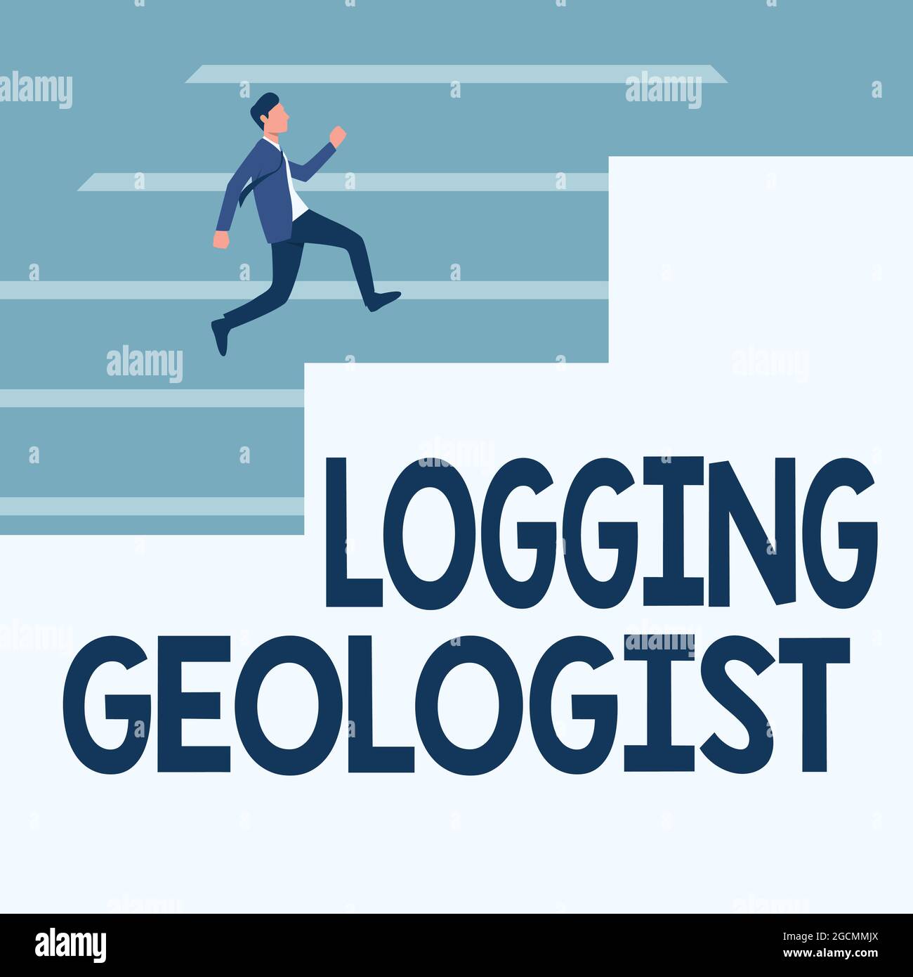Writing Displaying Text Logging Geologist Business Concept Layout And Execution Of Definition