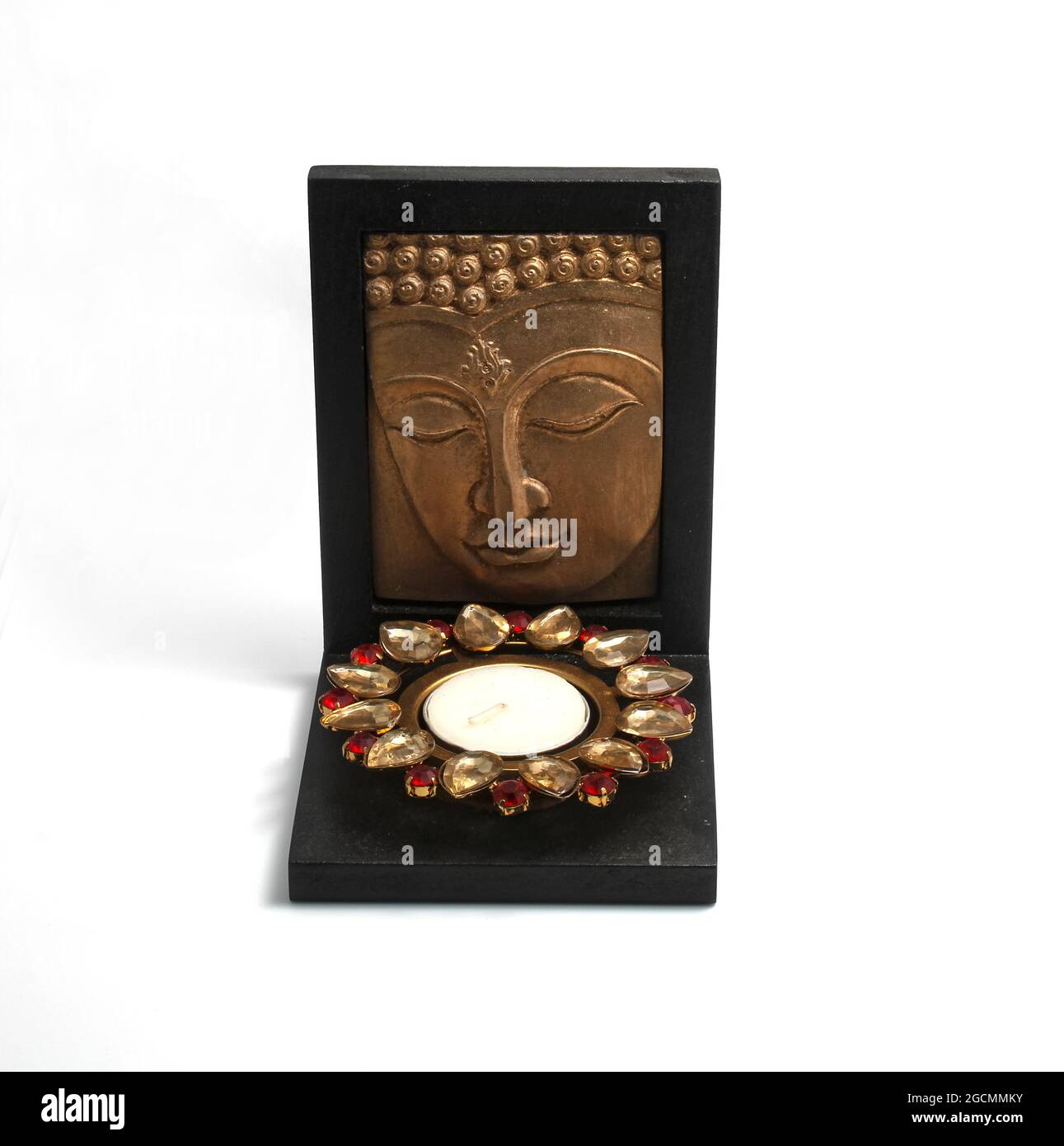 showpiece with candle holder Stock Photo - Alamy