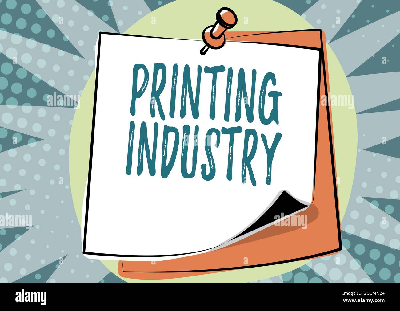 Sign displaying Printing Industry. Conceptual photo industry involved ...