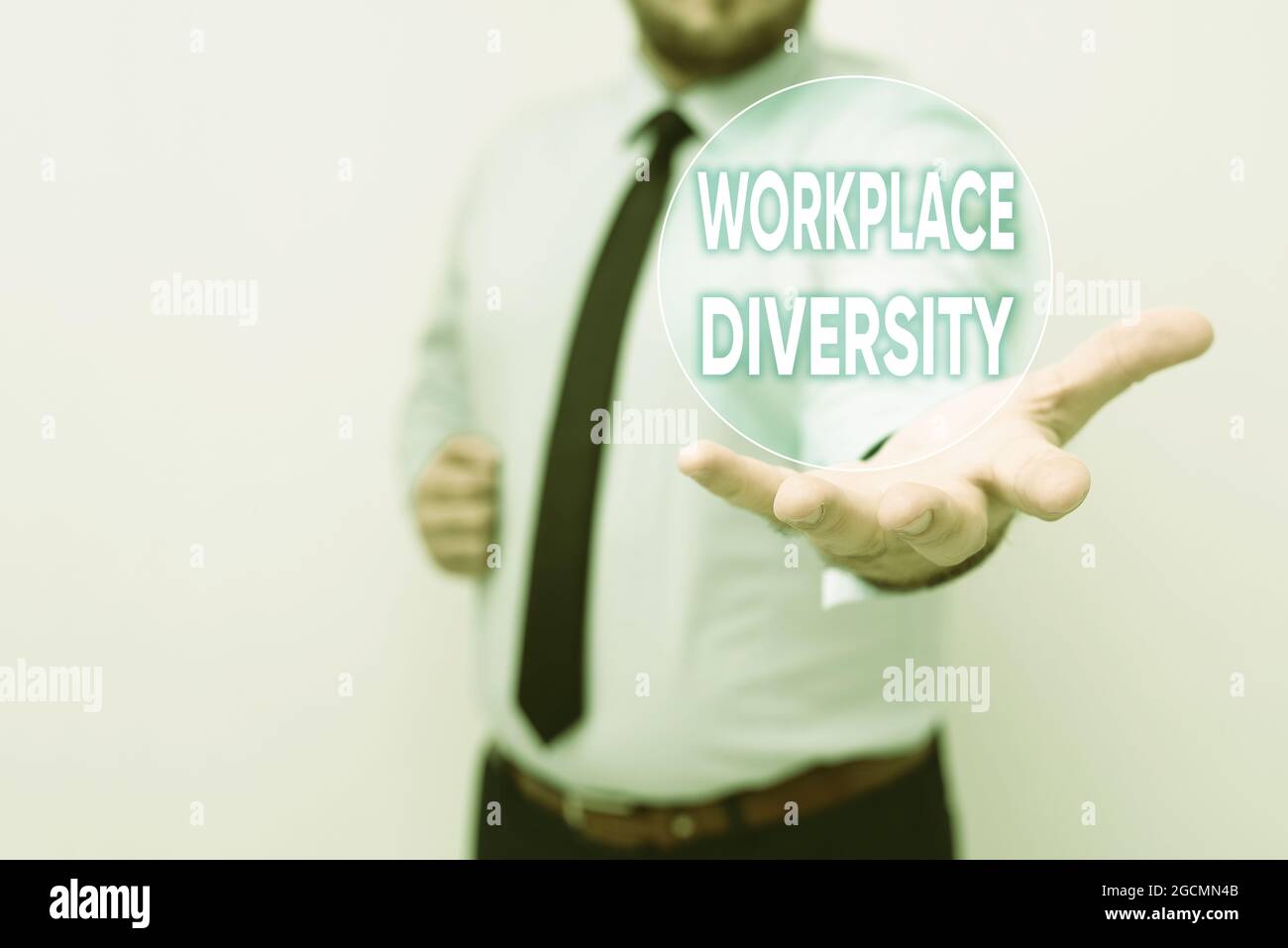 Sign displaying Workplace Diversity. Concept meaning environment that ...