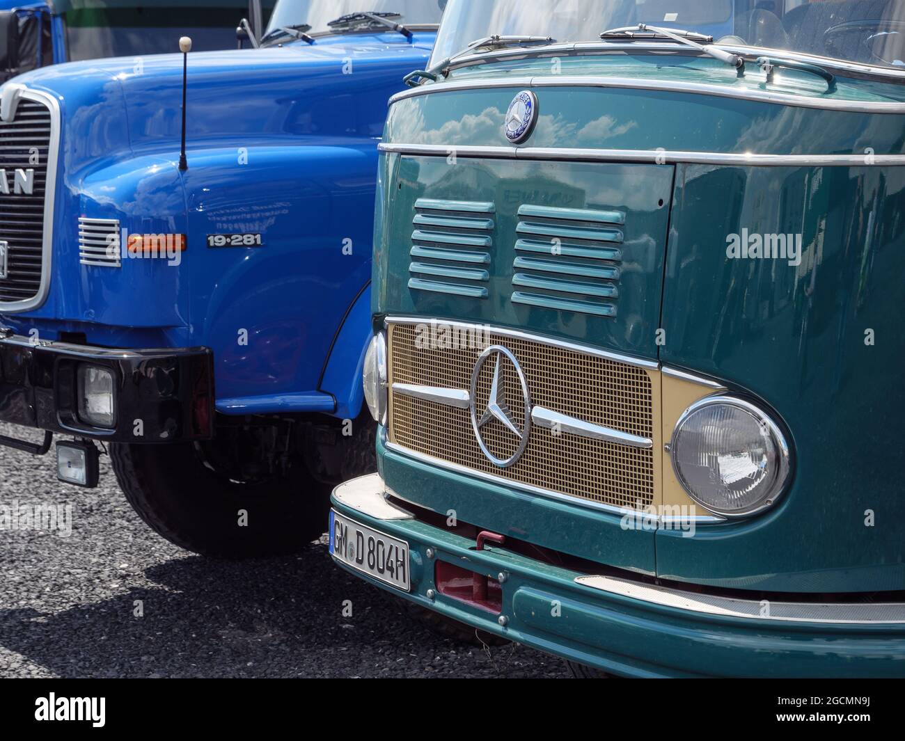 old trucks in germany Stock Photo - Alamy