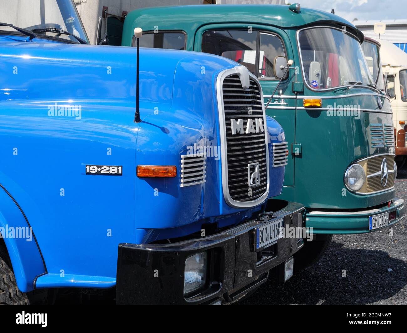 old trucks in germany Stock Photo - Alamy