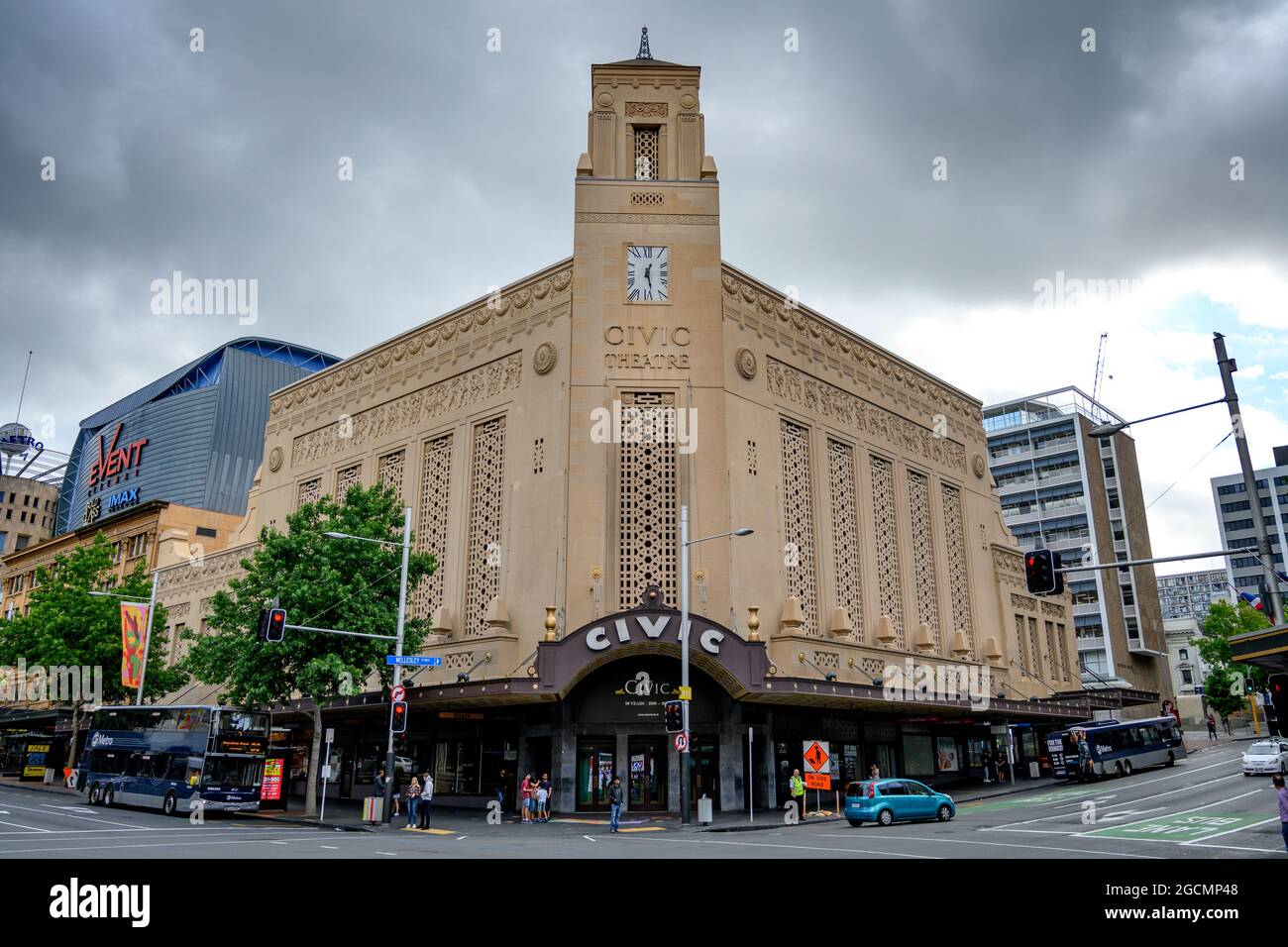 View of Civic Theatre, Auckland Central, Auckland, North Island, New ...
