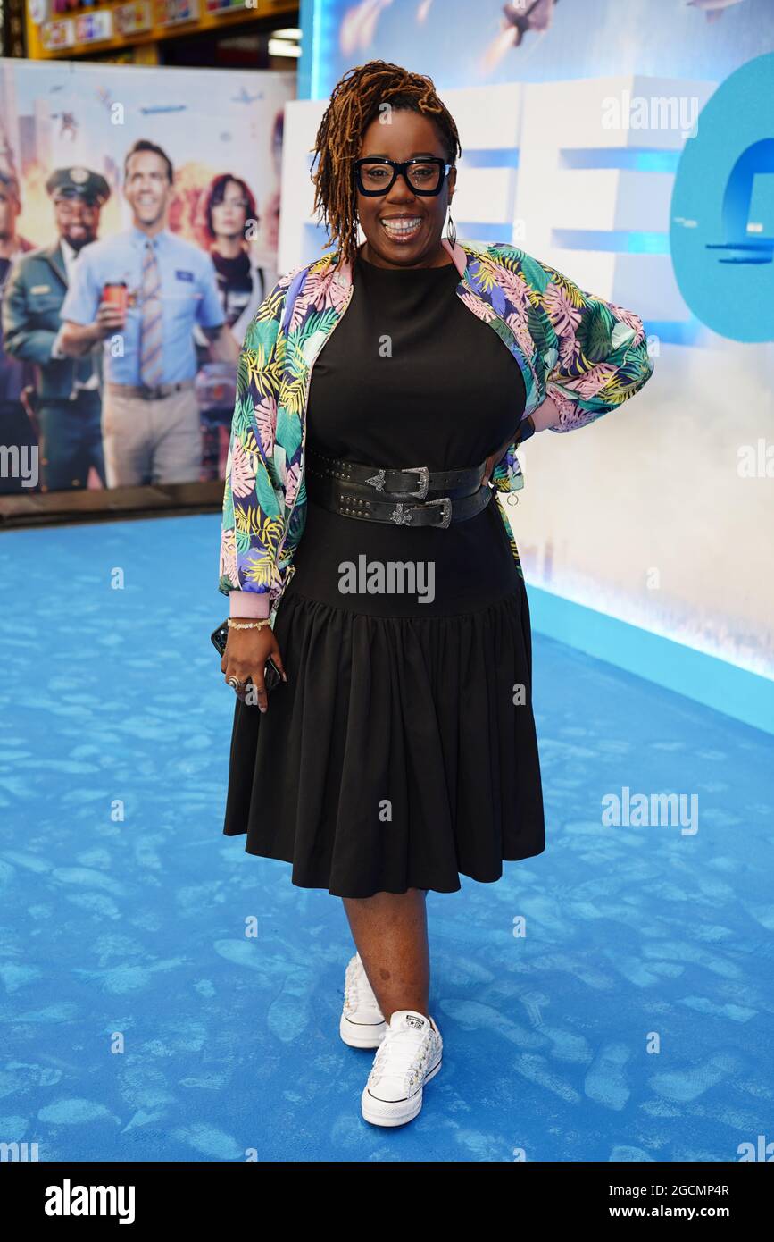 Chizzy Akudolu arriving at Cineworld Leicester Square, central London ...