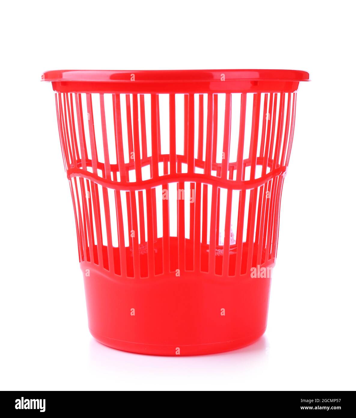 Empty garbage bin, isolated on white Stock Photo - Alamy