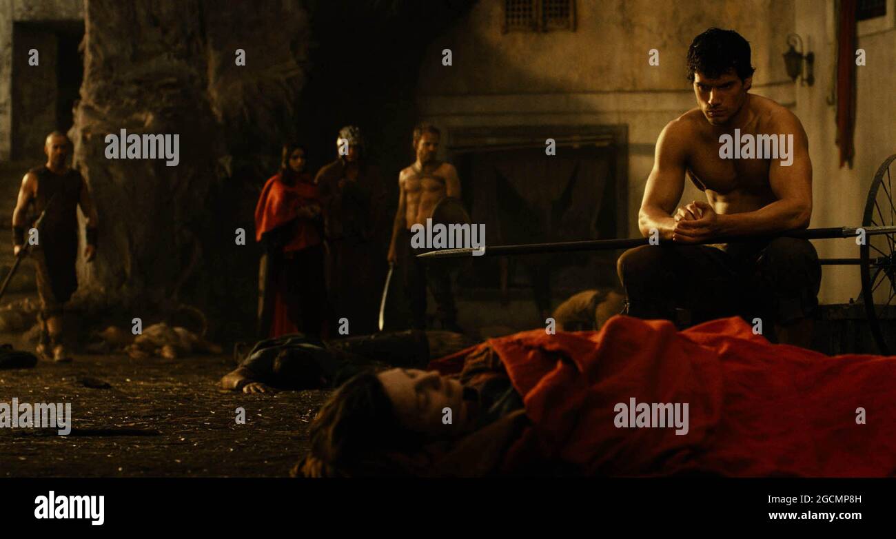 Los Angeles.CA.USA. Henry Cavill as Theseus with Stephen Dorff as ...