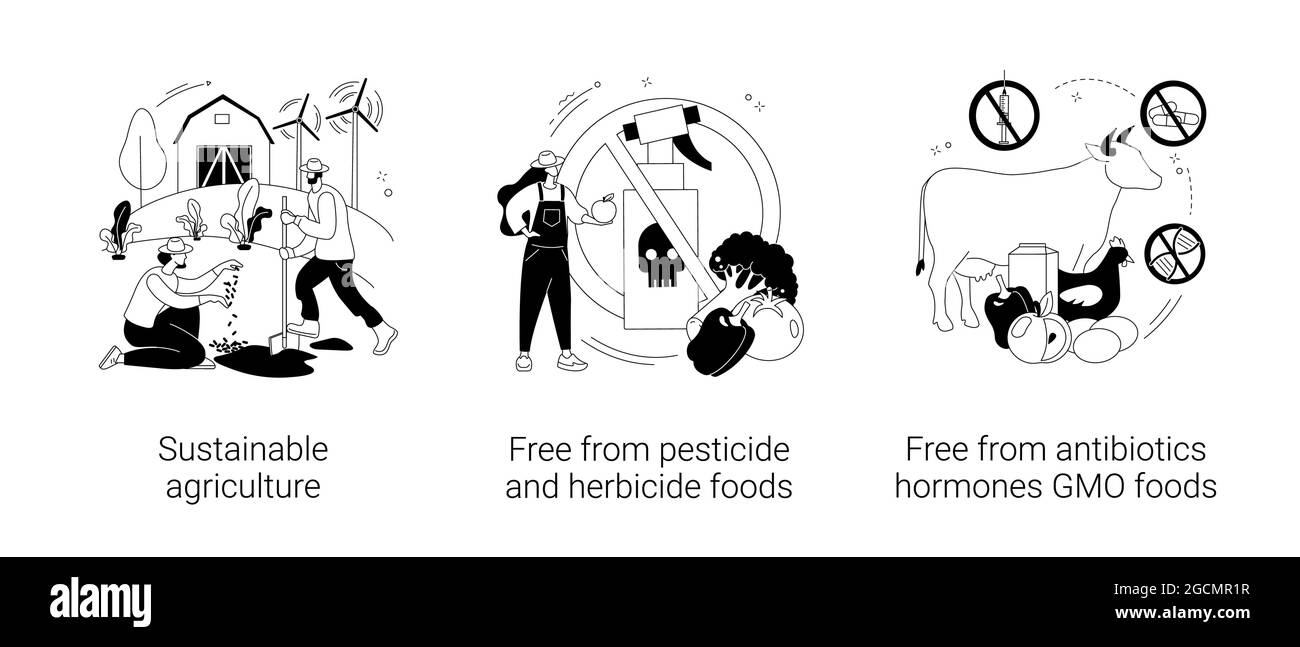 Natural farming abstract concept vector illustrations Stock Vector ...