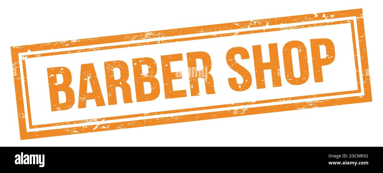 Barber shop stamp sign seal hi-res stock photography and images - Alamy