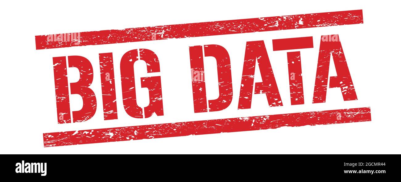 BIG DATA text on red grungy rectangle stamp sign Stock Photo - Alamy