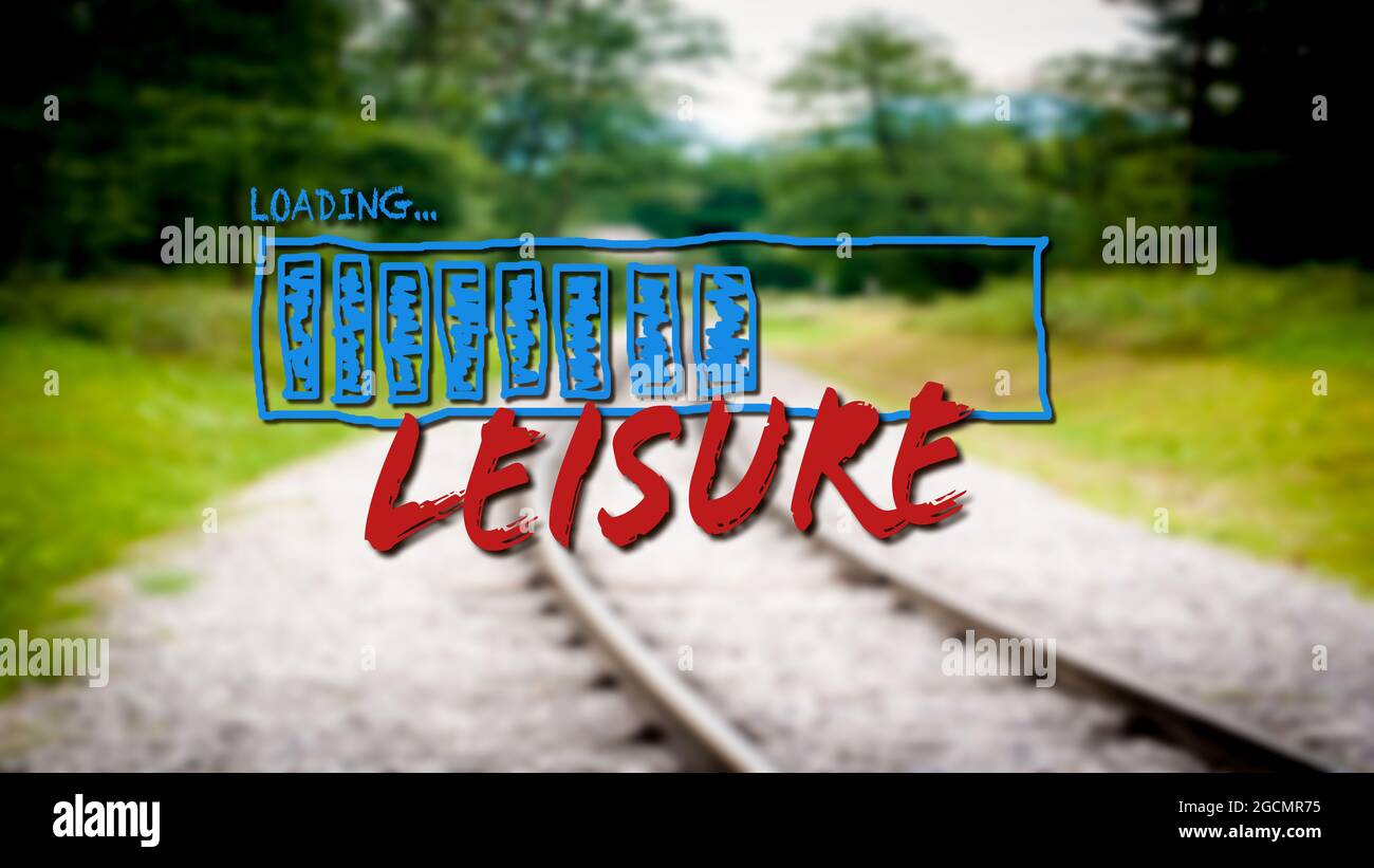 Street Sign the Direction Way to Leisure Stock Photo - Alamy