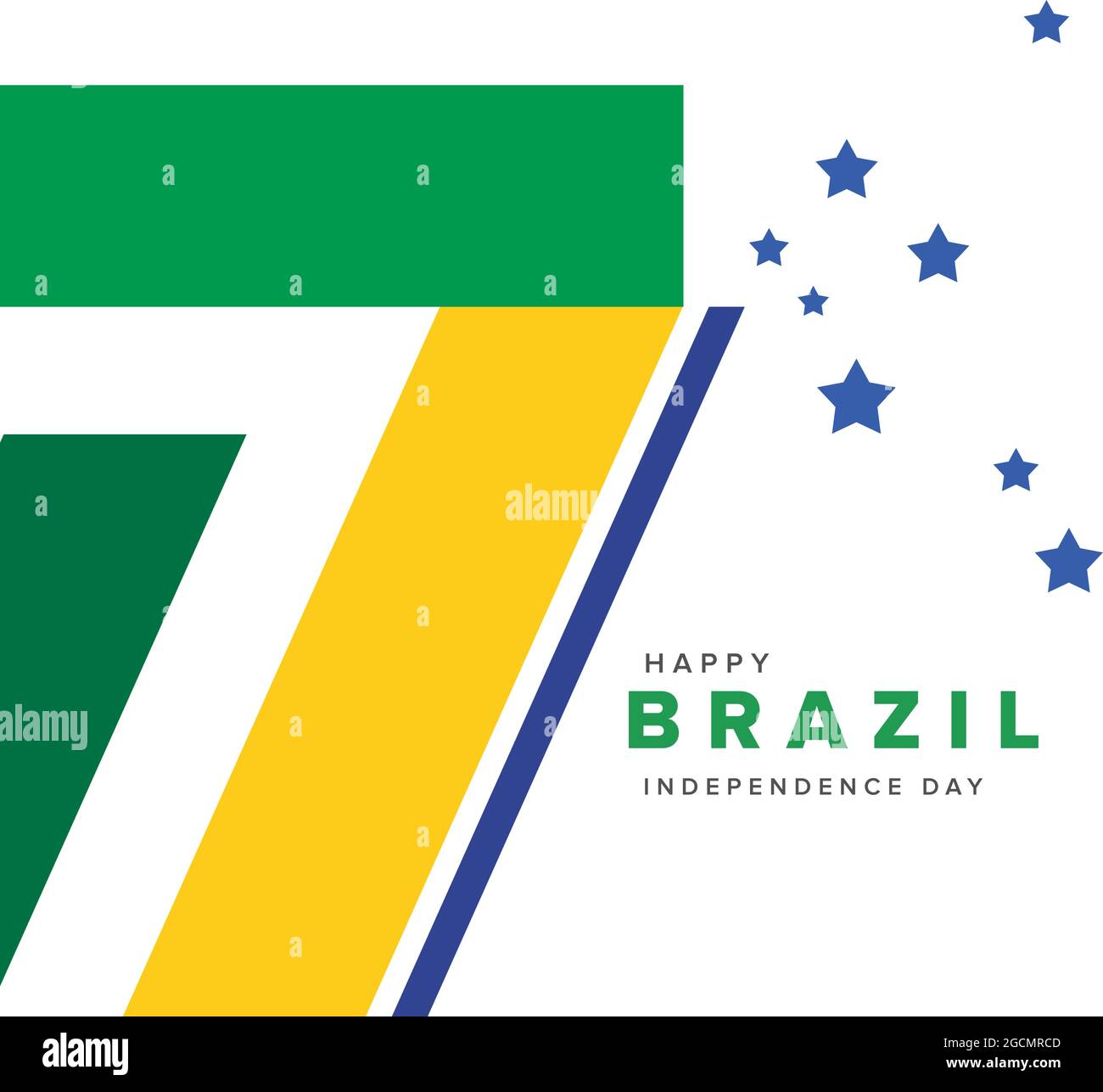 Brazil Independence day poster with stars Stock Vector Image & Art - Alamy