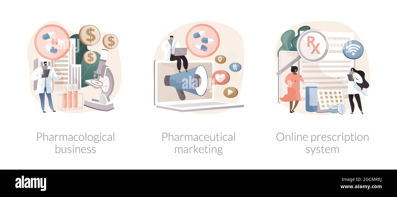 Pharmacy industry abstract concept vector illustrations Stock Vector ...