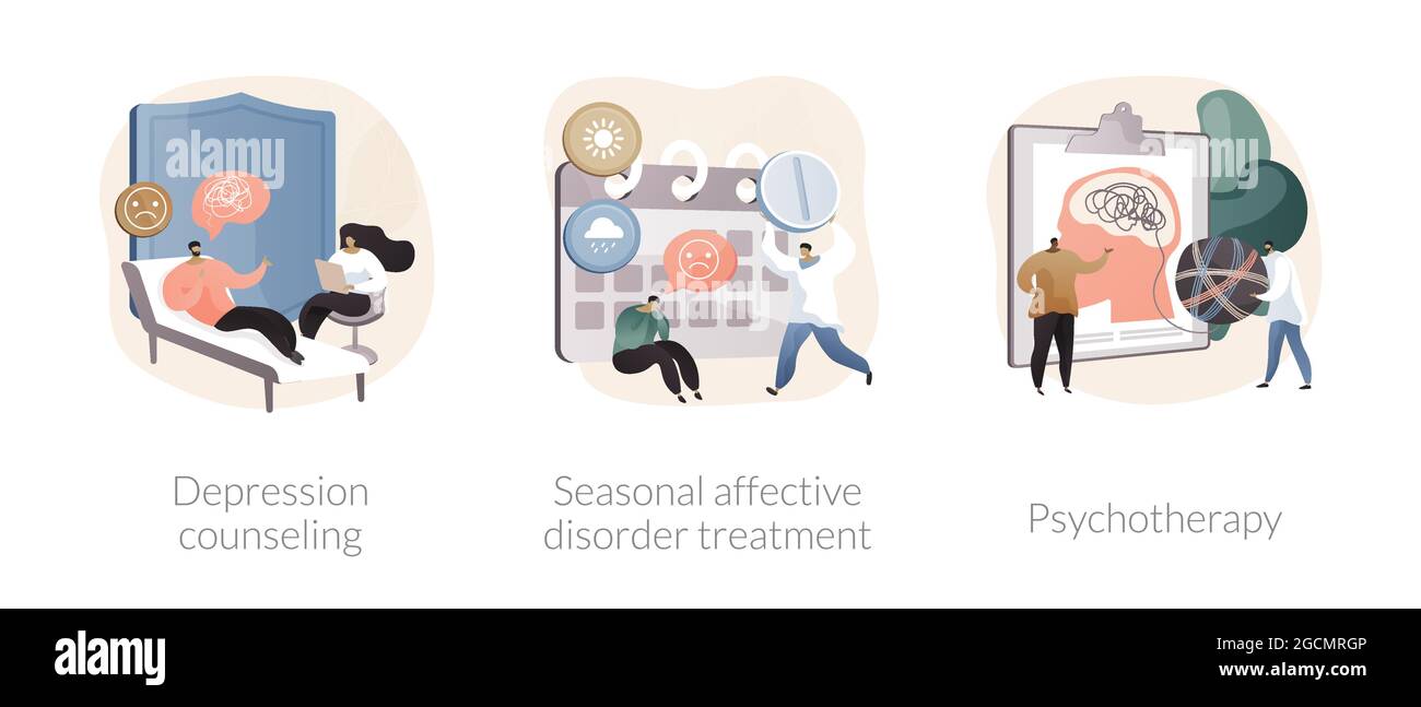 Mental health condition abstract concept vector illustrations Stock ...