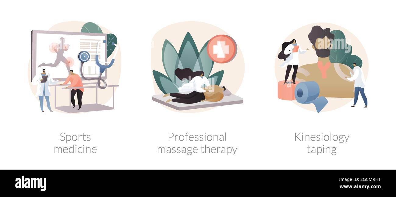 Sport healthcare abstract concept vector illustrations Stock Vector ...